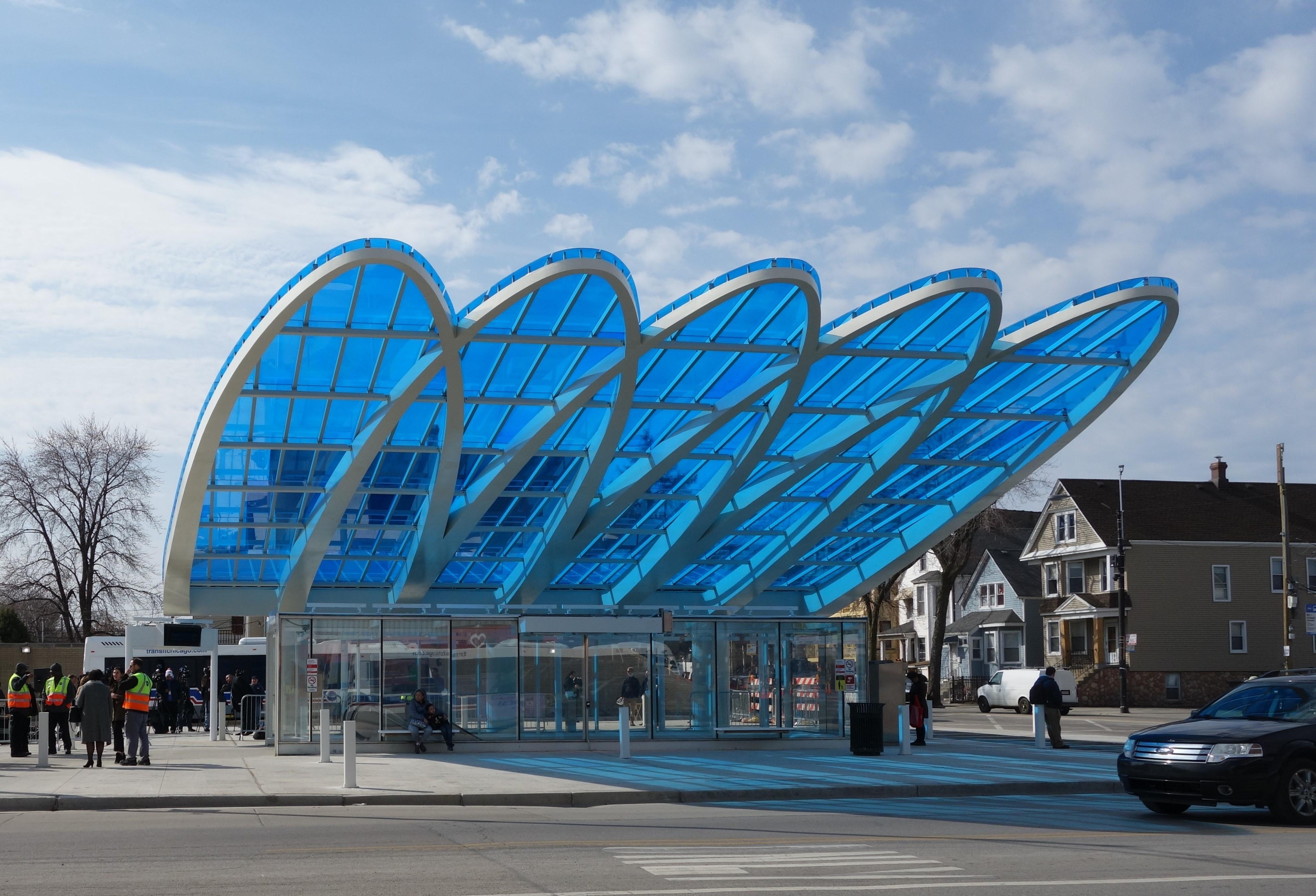 Cta Belmont Station Canopy Cast Connex